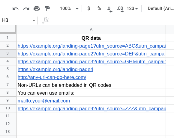 How To Generate QR Codes With Excel Or Google Sheets QuickChart